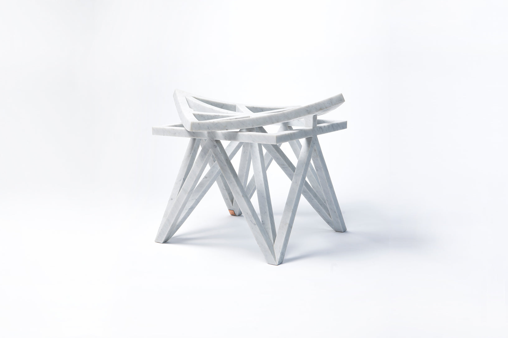 Unfolding Unity Stool Marble Edition – Aljoud Lootah Design Studio