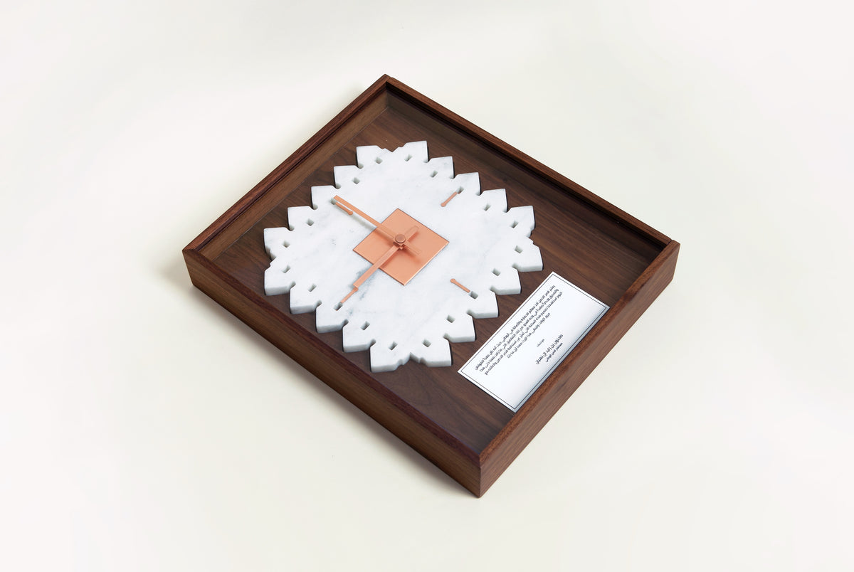 Marble Clock – Aljoud Lootah Design Studio